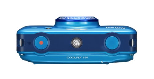 Nikon COOLPIX S30 10.1 MP Digital Camera with 3x Zoom Nikkor Glass Lens and 2.7-inch LCD (Blue)