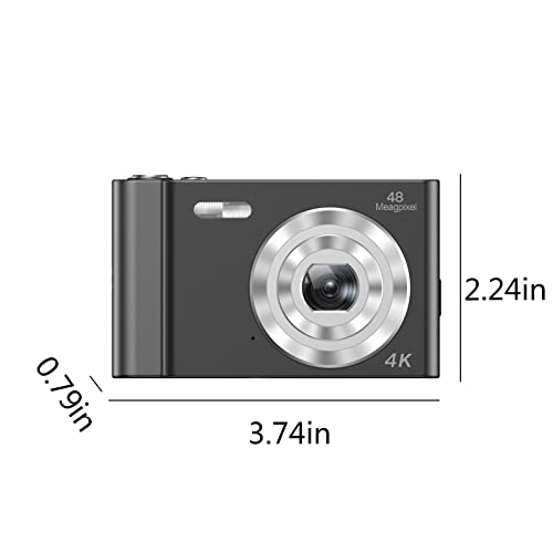 Yanvan 4K Digital Camera for Students,Teens,Beginners Gifts - 16X HD Children's Compact Digital Video Camera for Photography Vlogging Youtub-e with Electronic Anti-Shake Full HD 1080P