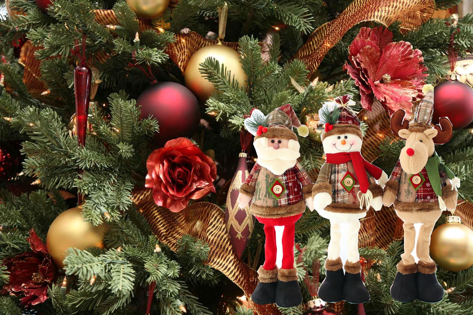 GIANTHONG Snowman Reindeer Santa Claus Christmas Decorations Figurine Christmas Ornament Standing Home Decorations Doll