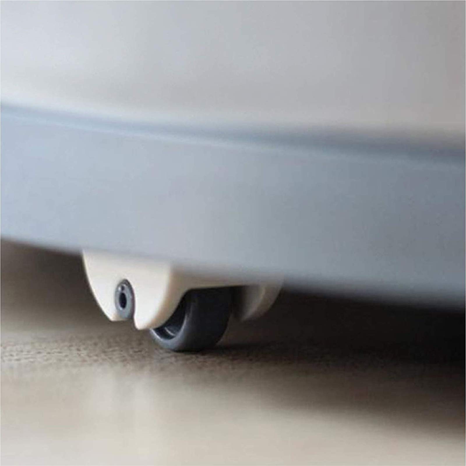 16 Pcs Small Wheels Mini Wheels Cute DIY Mini Casters Adhesive Plastic Castor Stick On Castors for Plastic Storage Bins Container Small Furniture Trash Can Box Moving Wheels