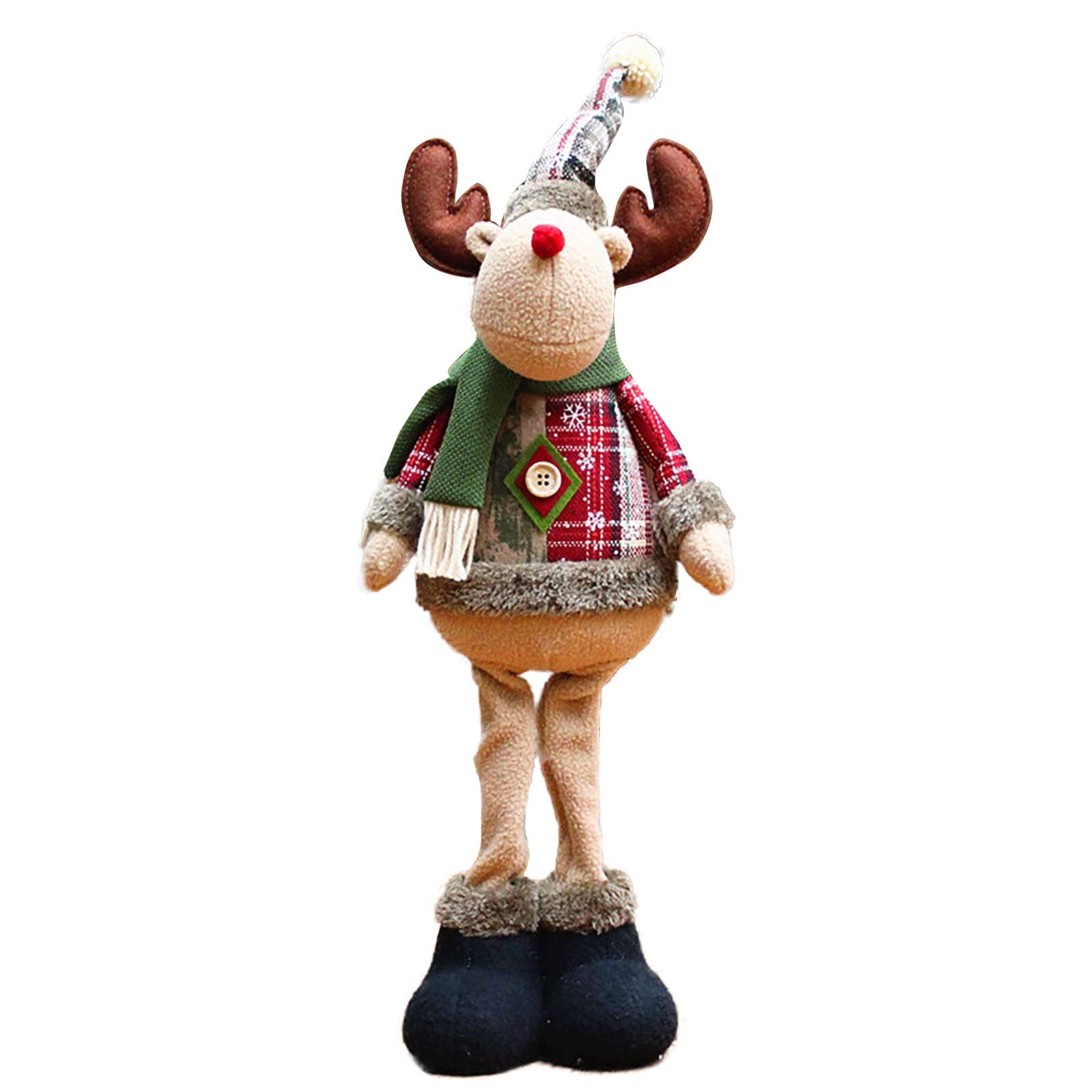 GIANTHONG Snowman Reindeer Santa Claus Christmas Decorations Figurine Christmas Ornament Standing Home Decorations Doll