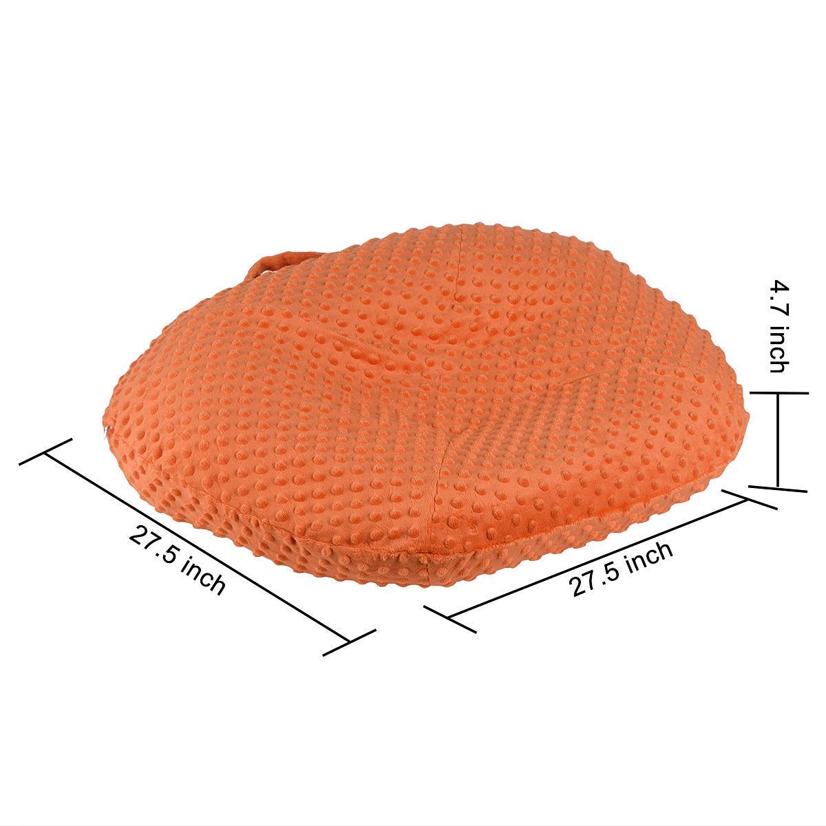 Removable Slipcover for Newborn Lounger, Super Soft Premium Minky Dot Baby Lounger Cover, Ultra Comfortable, Safe for Babies (Orange)