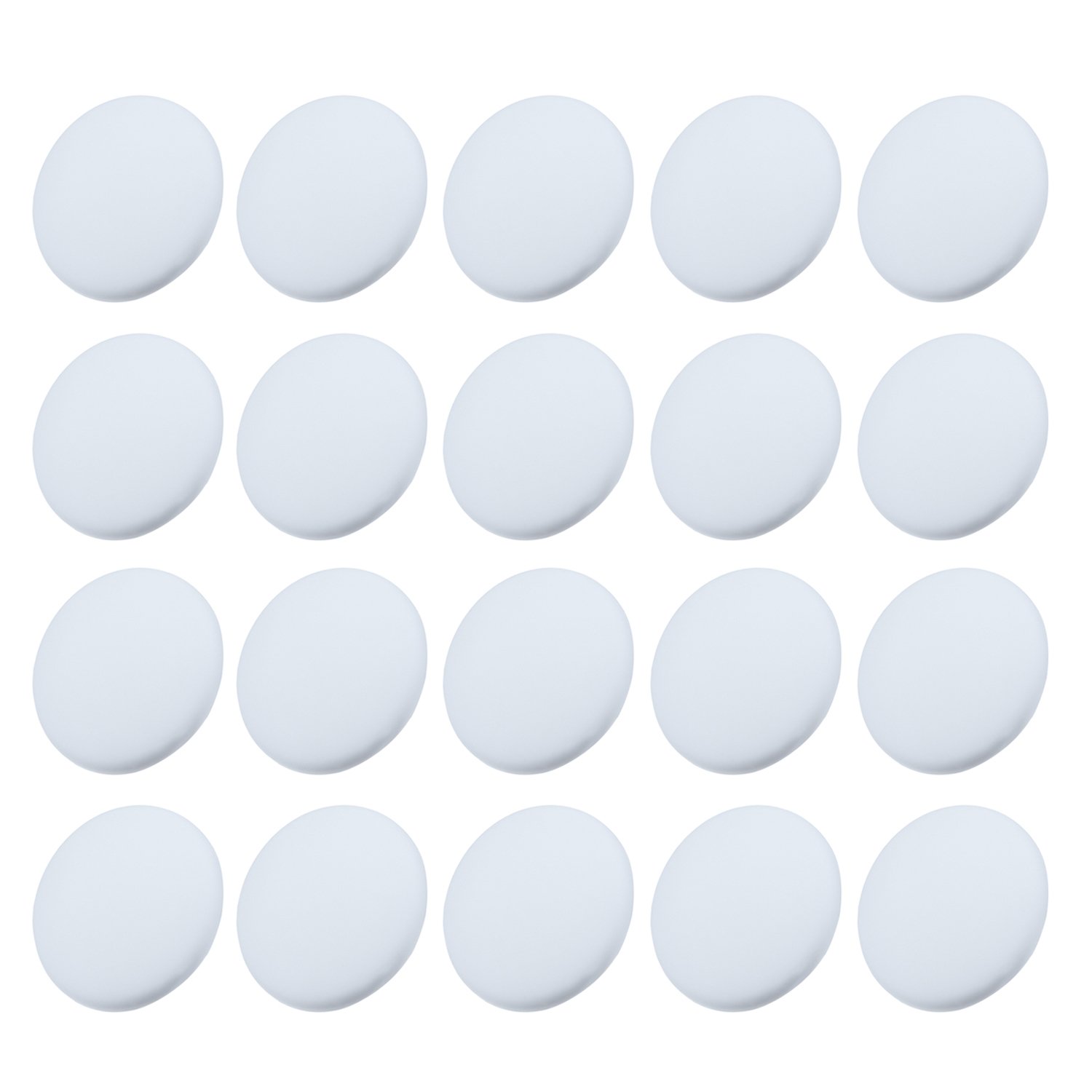 Outus 20 Pieces Door knob Wall Protectors Wall Guards Stoppers Door Handle Bumper Self Adhesive Round Rubber Stop, White