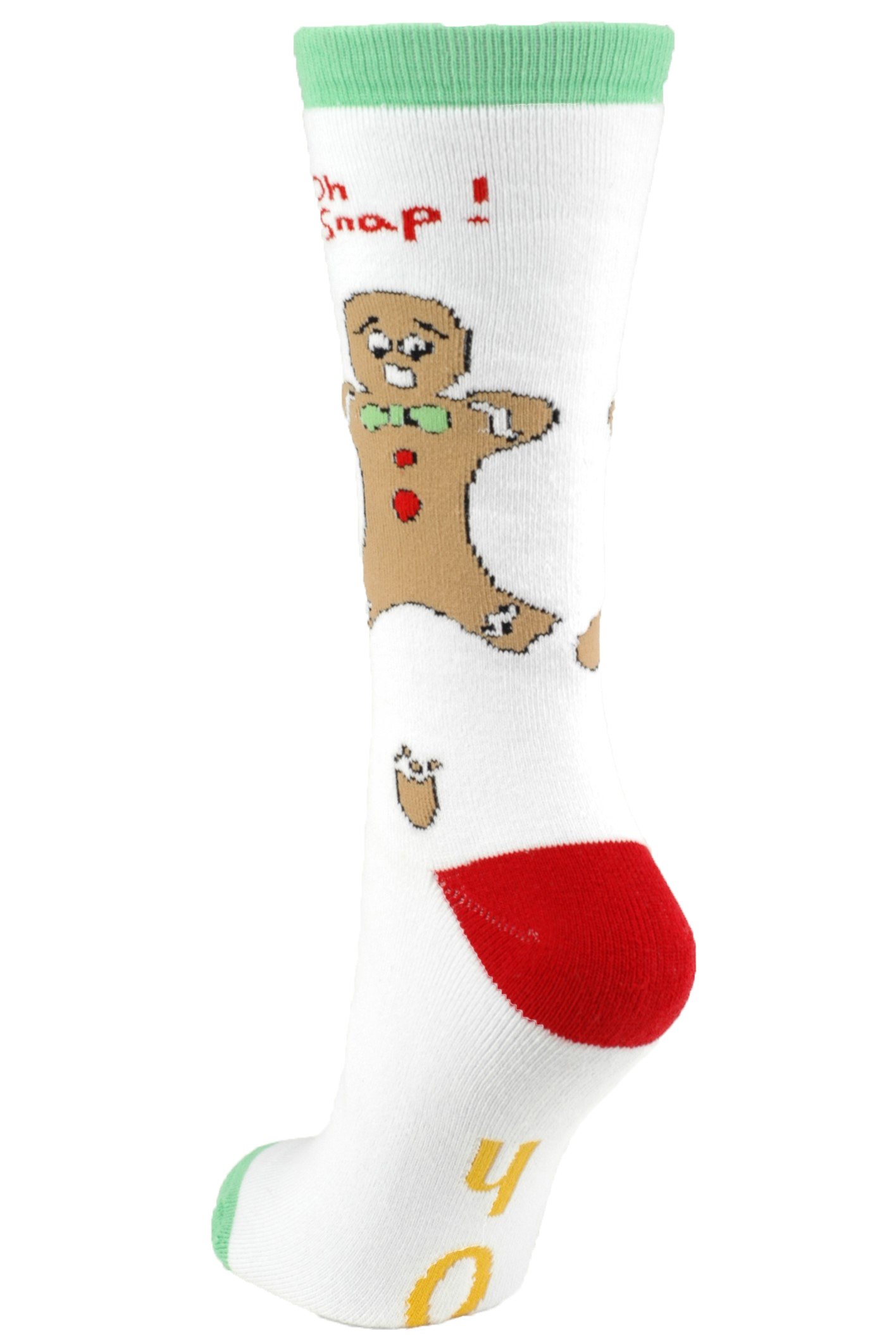 Tree Buddees Unisex Adult - Oh Snap! Funny Gingerbread Man Christmas Socks