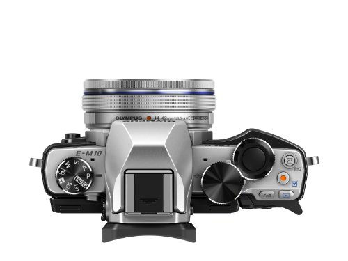 Olympus OM-D E-M10 with M.Zuiko ED 14-42mm 1:3.5-5.6 EZ Lens - Silver - International Version (No Warranty)