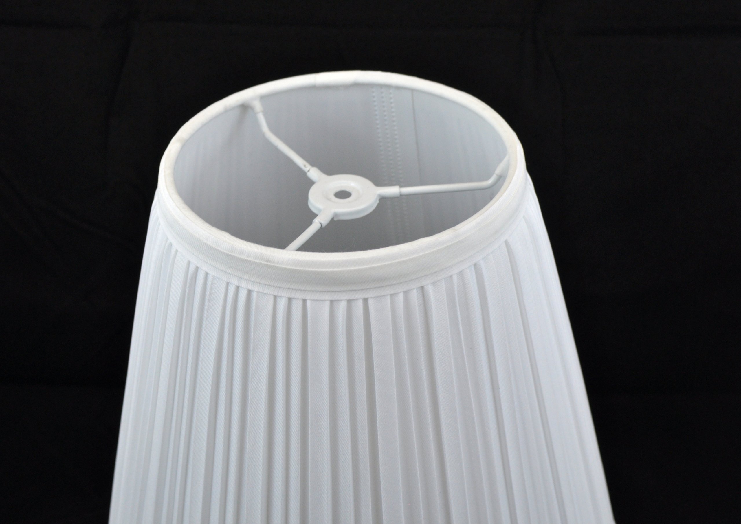 Urbanest Off White Mushroom Pleated Hardback Lamp Shades, Set of 2, 5x9x8.5 Inch (Spider)