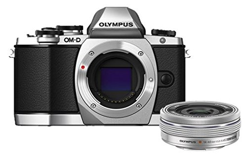 Olympus OM-D E-M10 with M.Zuiko ED 14-42mm 1:3.5-5.6 EZ Lens - Silver - International Version (No Warranty)