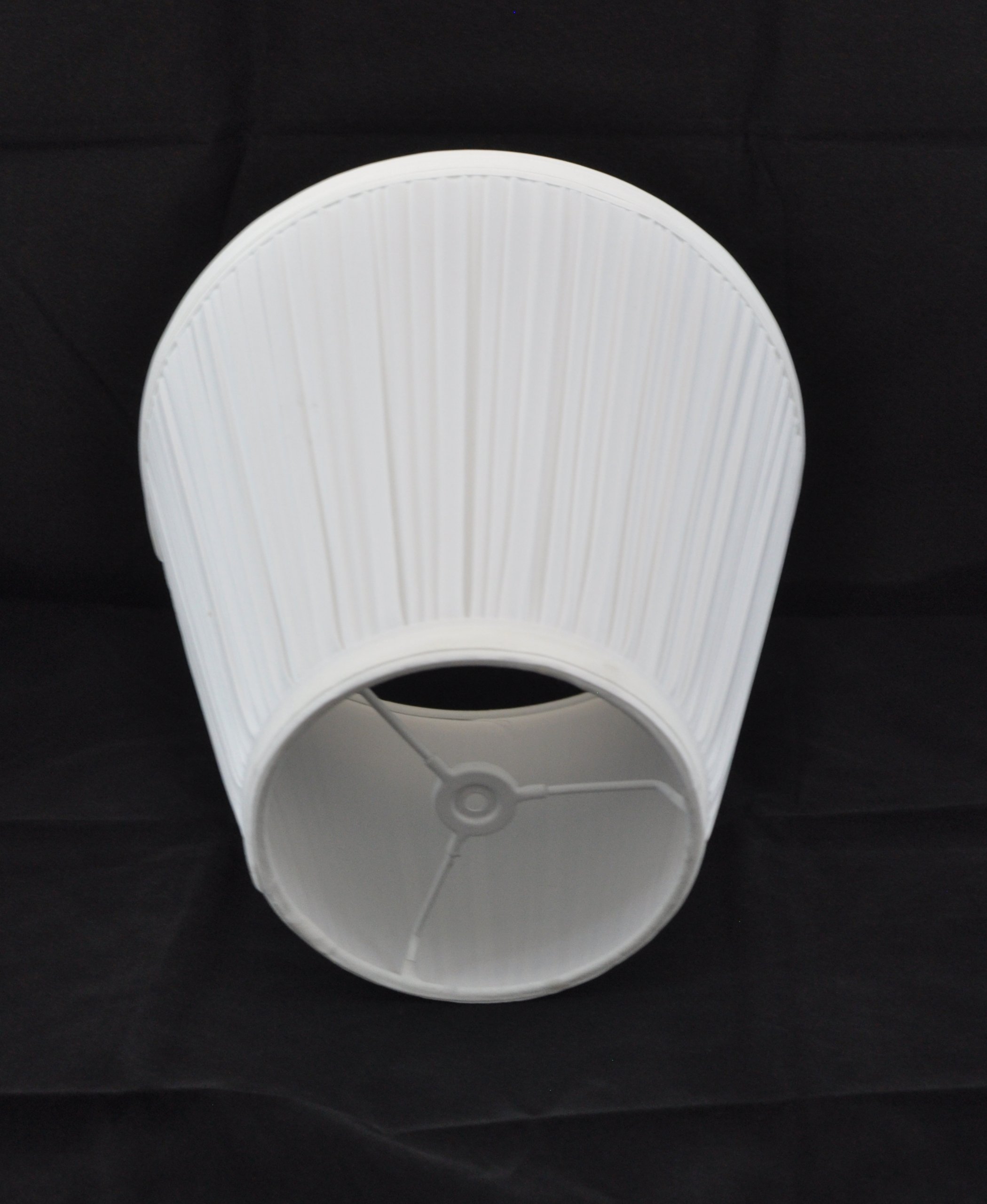 Urbanest Off White Mushroom Pleated Hardback Lamp Shades, Set of 2, 5x9x8.5 Inch (Spider)