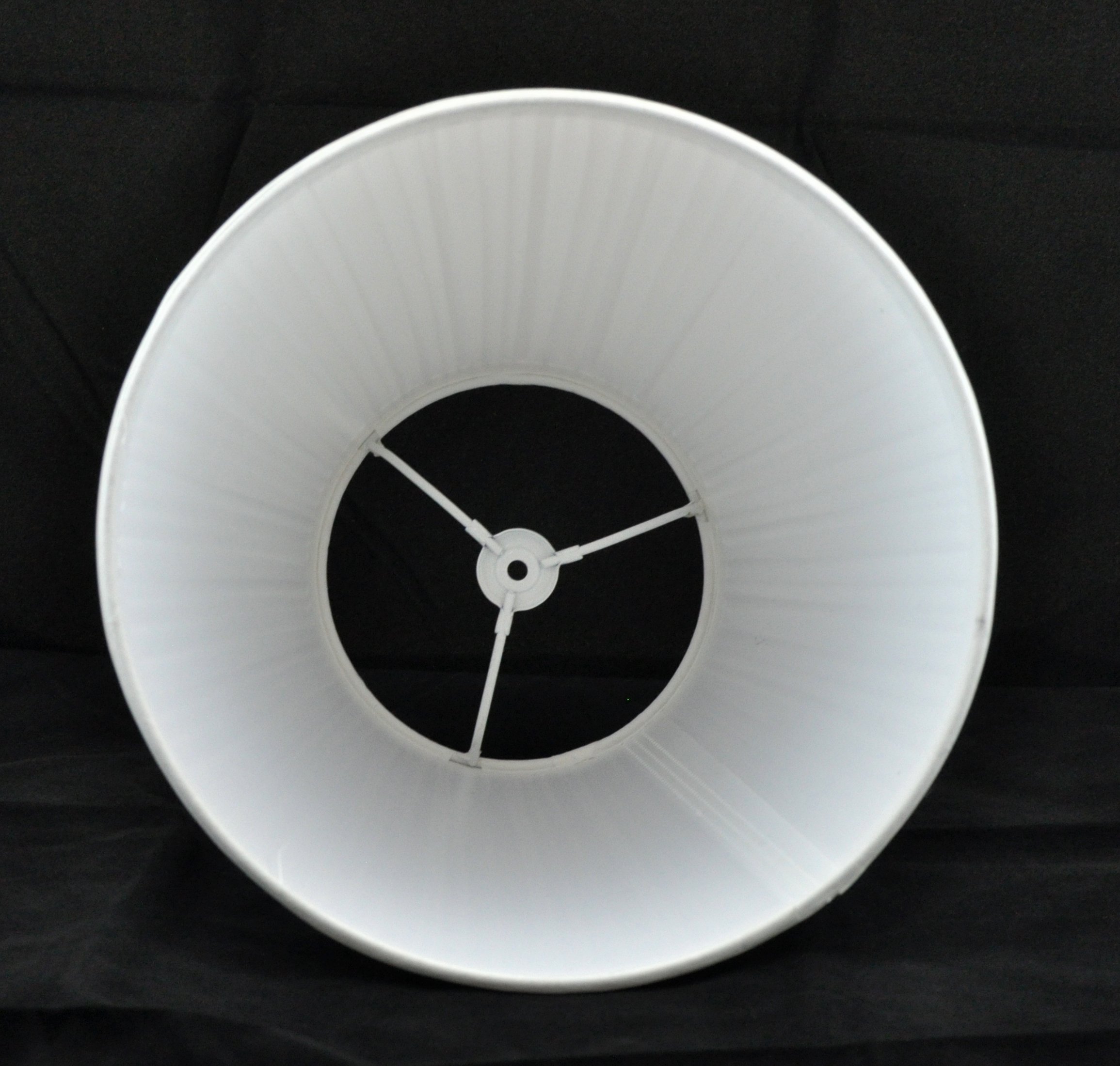 Urbanest Off White Mushroom Pleated Hardback Lamp Shades, Set of 2, 5x9x8.5 Inch (Spider)