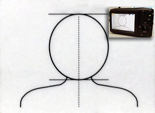 Passport Shooting Guide Sticker for Passport Cameras