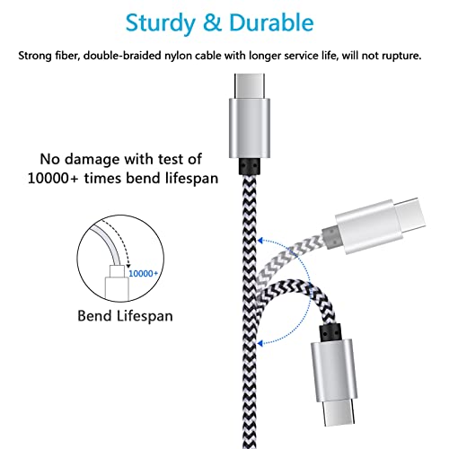 [5.4A/30W] Fast Car Charger Type C 6ft Cable for Samsung Galaxy S23 S22 S21 S20 Ultra FE S10e S10 S9 S8 Plus, Note 20 10 9 8, A14 A53 A32 A71 5G A20 A90, LG Stylo 4/5/6, Moto G8 G7, Quick USB Car Plug