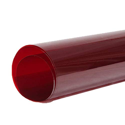 Selens 15.8X19.7inch/40X50cm Gels Color Filter Paper Correction Gel Lighting Filter for Photo Studio Light Red Head Light Strobe Flashlight Dark Red