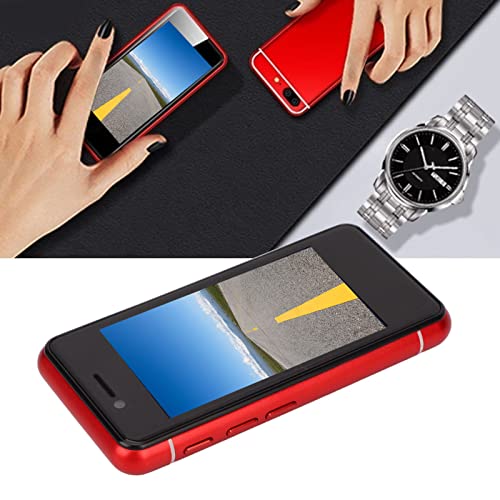 1GB 8GB Smartphone, Mini Cellphone WiFi 5MP Rear Camera 3G for Children (Red)