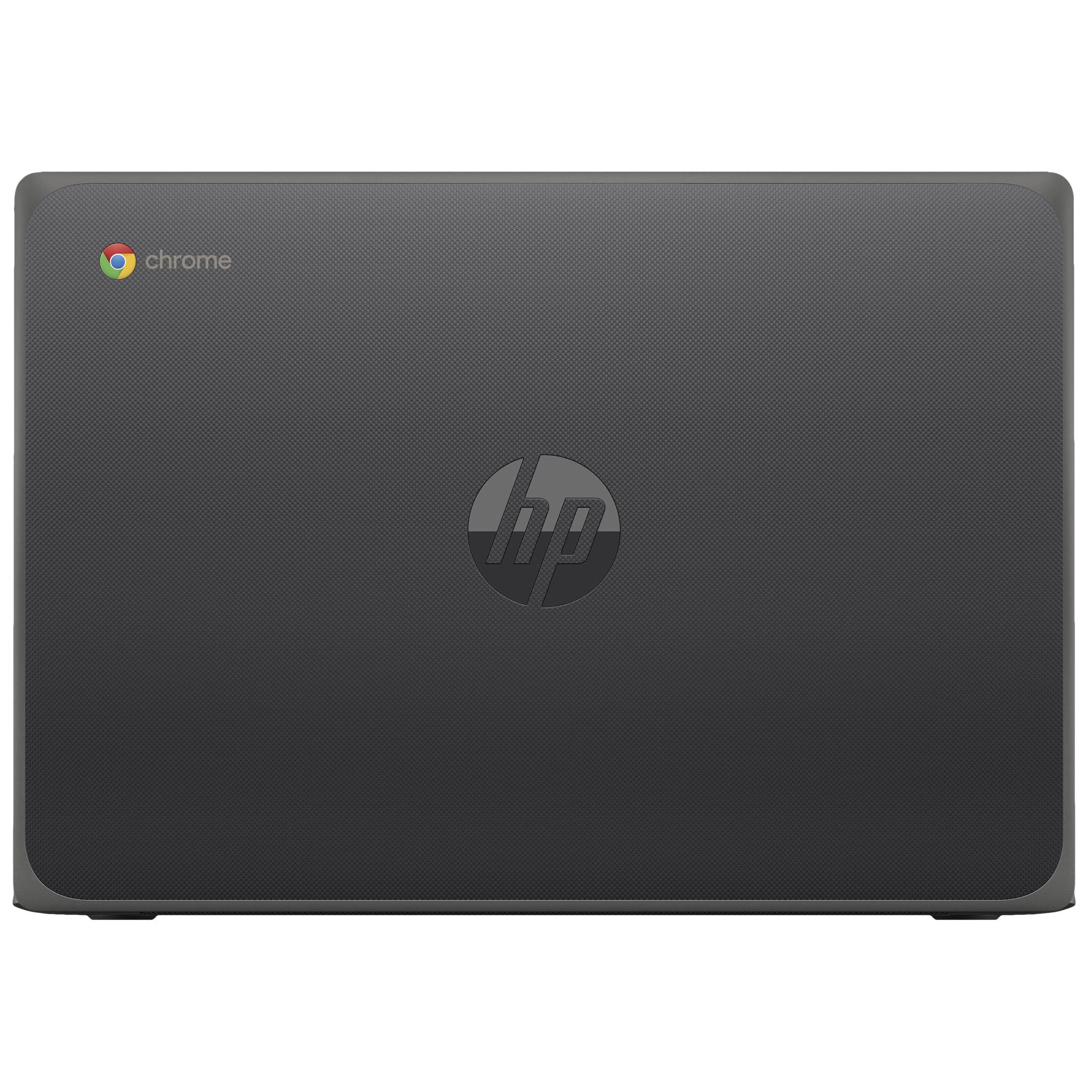 HP Chromebook 11 11.6" Laptop Computer for Business or Education, AMD A4-9120C Processor up to 2.4GHz, 4GB DDR4 RAM, 32GB eMMC, 802.11AC WiFi, Bluetooth 5.0, Black, Chrome OS, BROAGE 64GB Flash Drive
