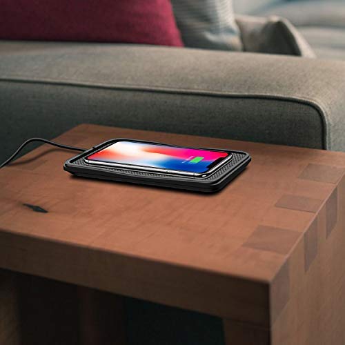 Wireless Charger,POLMXS Car Wireless Charging pad 10W Fast Wireless car Charger qi Phone Charger pad for car Wireless Phone Charger for Andriod Cell Phone Charging mat Galaxy Note10/S21/S10/S9(C3)