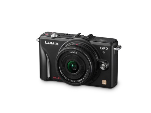 Panasonic Lumix DMC-GF2 12 MP Micro Four-Thirds Mirrorless Digital Camera with 3.0-Inch Touch-Screen LCD and 14mm f/2.5 G Aspherical Lens (Black)