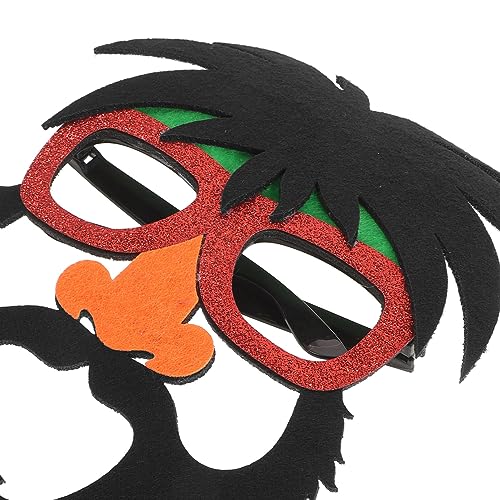 ABOOFAN Christmas Decor Halloween Eyeglasses Beard Mask Cartoon Pineapple Glasses Frame Beard Halloween Party Photo Booth Props Outdoor Halloween Decorations