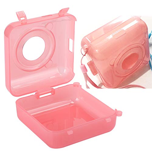 Qinlorgo Pocket Printer Case, Exquisite Sturdy Printer Protective Shell, for Peripage(Pink)