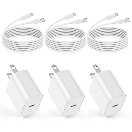 iPhone 13 14 Fast Charger Block,[Apple MFi Certified] Wall Charger Plug with 6ft USB C to Lightning Cable,Apple Charging Type C Power Adapter Cube Brick for iPhone 14 Pro Max/13 Pro/12 Mini/11,iPad