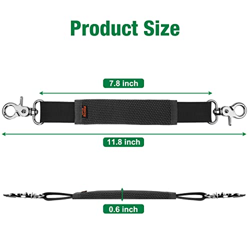 Desing Wish Removable Speaker Handle Strap Compatible with JBL Xtreme/Xtreme 2/ Xtreme 3/ W-King X10/ Zealot S67 Portable Wireless Bluetooth Speaker, Outdoor Travel Speakers Handle Belt (Black)