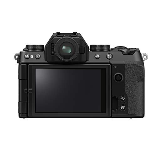 FUJIFILM X-S10 W Mirrorless Digital Camera Zoom Lens Kit, F X-S10LK-1545/50230, Black
