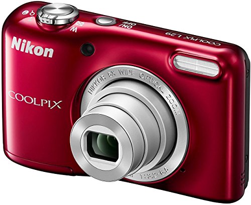 Nikon Coolpix L29 16.1 MP Point and Shoot Camera with 5x Optical Zoom (Red)
