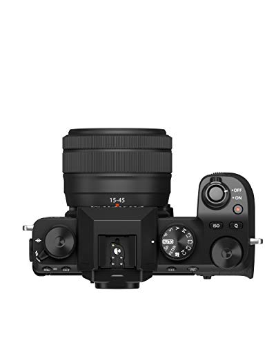 FUJIFILM X-S10 W Mirrorless Digital Camera Zoom Lens Kit, F X-S10LK-1545/50230, Black