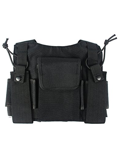 Lewong Universal Radio Chest Harness Bag Pocket Pack HolsterĀ for Two Way Radio (Rescue Essentials)