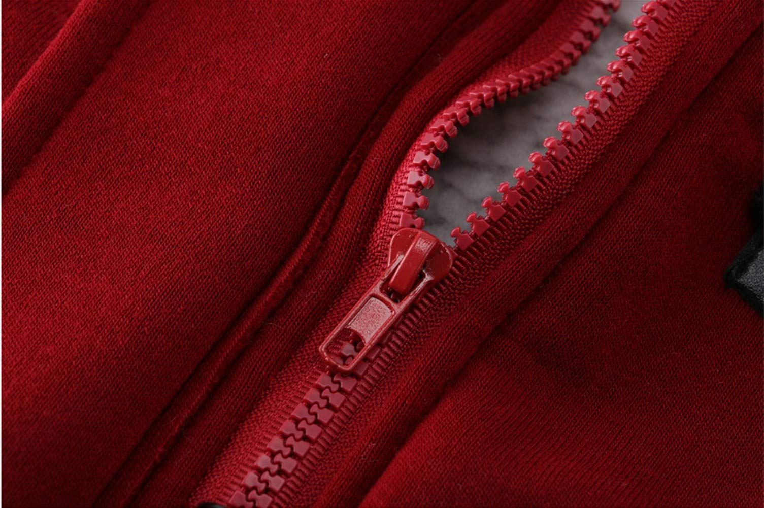 JiangWu Womens Fashion Horn Button Fleece Thicken Coat with Hood Winter Warm Jacket (XX-Large, Wine-red)