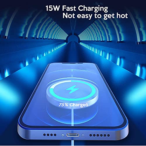 Magnetic Wireless Charger,3.3FT【Apple MFi Certified】15W Fast Wireless Charging Pad USB C Wireless Charger iPhone with 20W USB C Wall Charger Block for iPhone 14/Plus/13/12/Pro/Pro Max/Mini/AirPods Pro