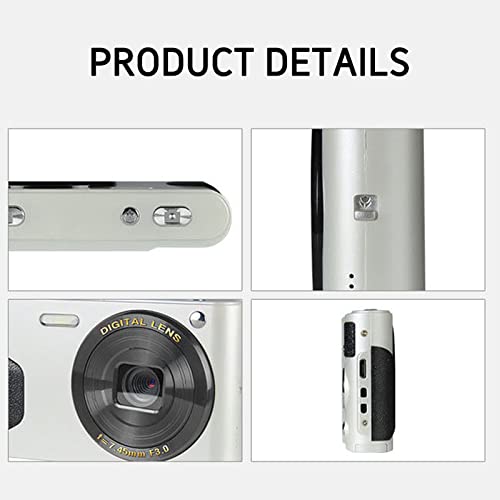 HD Digital Camera, 18 Million Pixel 2.7 -Inch LCD Screen, 8 Times Digital 1080P Young Students, Girls, Girls, Old Cameras