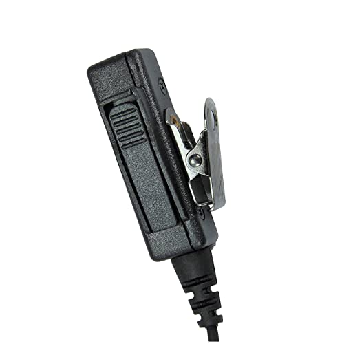 MaximalPower Headset Earpiece with Kevlar Reinforced Cable 2-Pin for Motorola Two-Way Radios Surveillance Headset (RHF MOT 2PIN HQ)