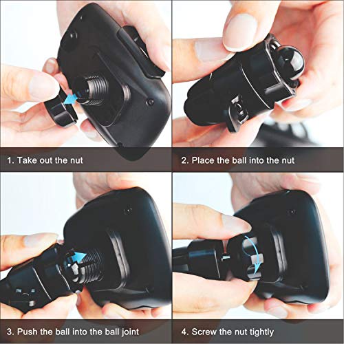 Takfox Car Phone Mount Holder for Samsung Galaxy S22 Ultra S21 FE Plus S20+ S10 S9 Note 20 Ultra 10 A13 A03s A02S A12 A32 A42 A52 A01 A11 A12 A21 A51 A71 5G Cell Phone Air Vent Car Mount Cradle-Black