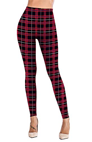 Women Reindeer and Snowflake Patterned Leggings Tights Aztec Pants Plus Size 3XL