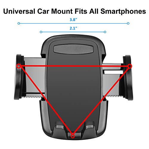 Takfox Car Phone Mount Holder for Samsung Galaxy S22 Ultra S21 FE Plus S20+ S10 S9 Note 20 Ultra 10 A13 A03s A02S A12 A32 A42 A52 A01 A11 A12 A21 A51 A71 5G Cell Phone Air Vent Car Mount Cradle-Black
