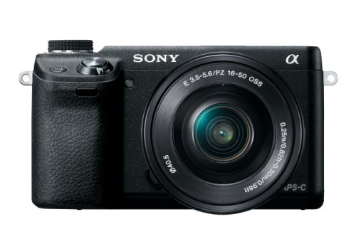 Sony NEX-6L/B Mirrorless Digital Camera with 16-50mm Power Zoom Lens and 3-Inch LED (Black) (Renewed)