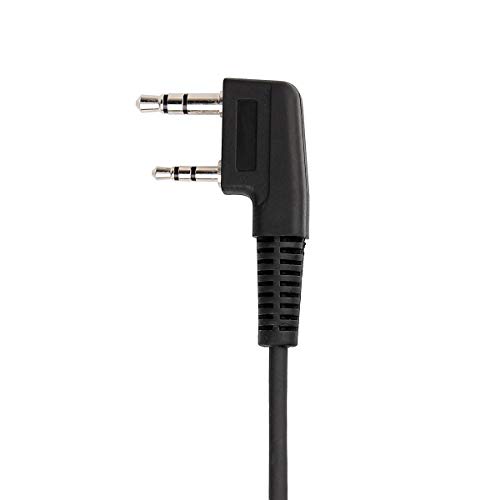 Retevis Soft Earhook Walkie Talkie Earpiece with Mic, Coil Tube, Compatible RT22 RT21 RT68 RT22S H-777S RT15 RB29 Baofeng UV-5R Two Way Radio, G-Type Two Way Radio Earpiece 2 Pin(1 Pack)