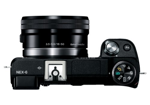 Sony NEX-6L/B Mirrorless Digital Camera with 16-50mm Power Zoom Lens and 3-Inch LED (Black) (Renewed)
