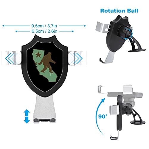 California Bigfoot Car Phone Holder Mount Universal Cellphone Vent Clamp for Dashboard Windshield Stand