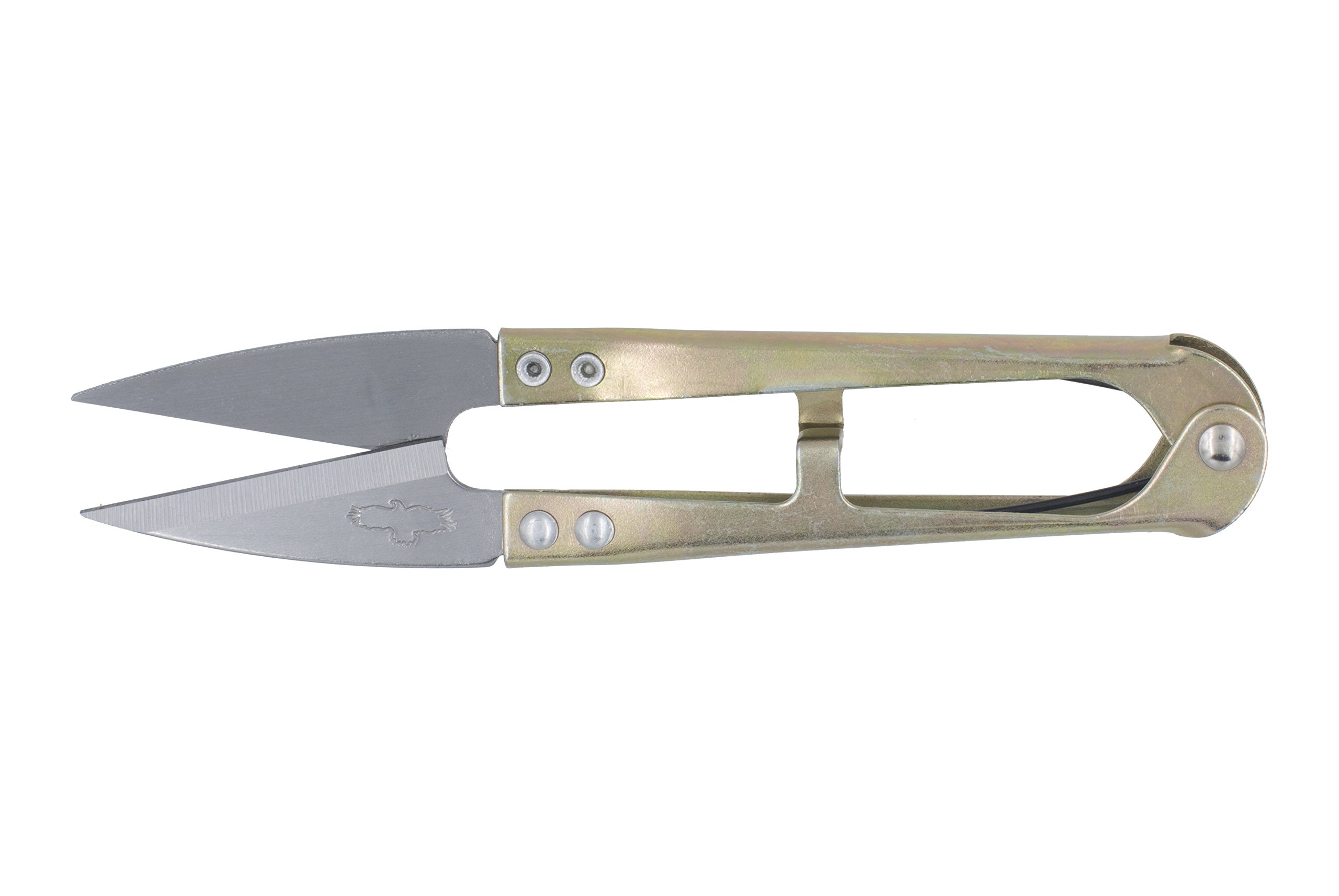 Golden Eagle Double Sharp Quick-Clip Lightweight Thread Clippers Trimming Scissors & Thread Snips (12pc All Metal)