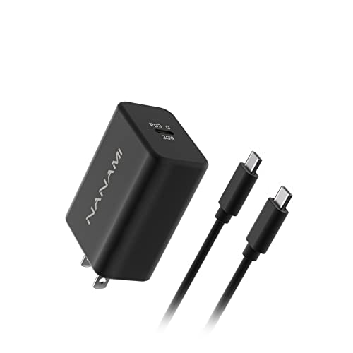 USB C Charger - NANAMI 30W USB Wall Charger PD3.0 Fast Charging Block for iPad Pro/Air/Mini, Mobile Charger Adapter for iPhone 14/13/13 Pro/13 Pro Max/12, MacBook Air, Samsung Galaxy S23/S22/S21/S20