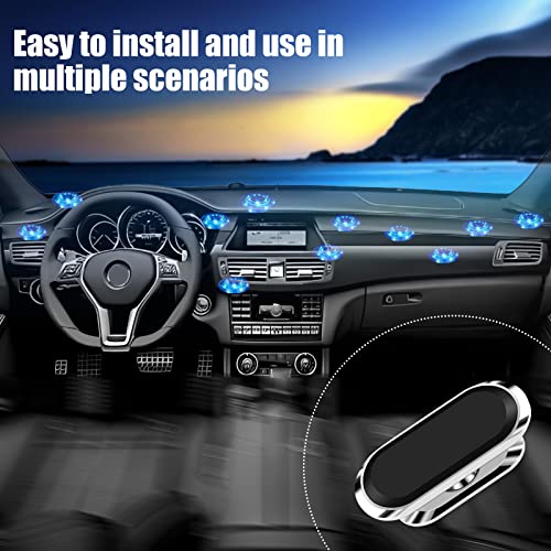 OSIFIT Magnetic Car Phone Mount,Universal Mobile Phone Holder,360 Degree Rotation Adjustable,Strong Magnet,Compatible with iPhone, Samsung,LG and All Smartphones,Silver