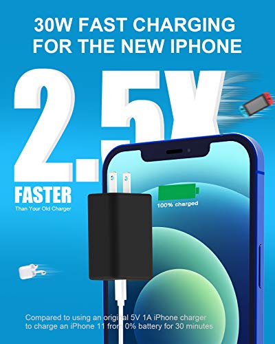 USB C Charger - NANAMI 30W USB Wall Charger PD3.0 Fast Charging Block for iPad Pro/Air/Mini, Mobile Charger Adapter for iPhone 14/13/13 Pro/13 Pro Max/12, MacBook Air, Samsung Galaxy S23/S22/S21/S20