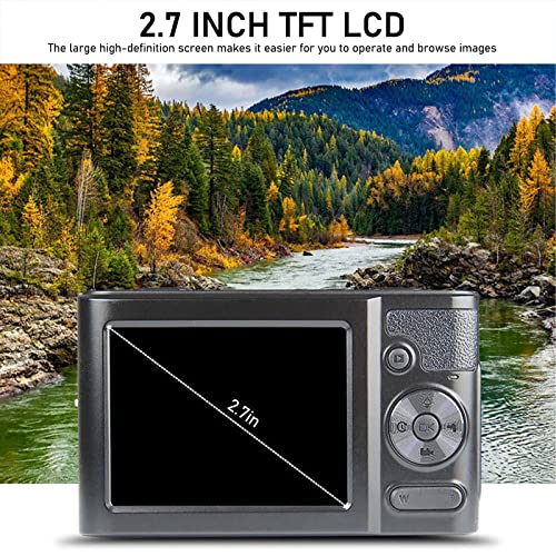 HD Digital Camera, 18 Million Pixel 2.7 -Inch LCD Screen, 8 Times Digital 1080P Young Students, Girls, Girls, Old Cameras