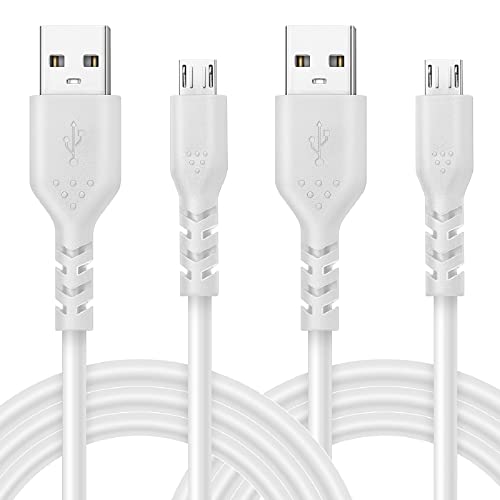 iSeekerKit Micro USB Charging Cable 15ft, 2-Pack 15FT Micro USB Android Charger Cable Nylon Braided Cord Compatible with Samsung Galaxy S7 S6 J7 Note 5, PS4 and More