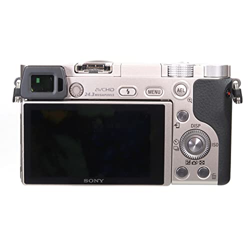 Sony Alpha a6000 Mirrorless Digital Camera 24.3MP SLR Camera with 3.0-Inch LCD - Body Only (Silver) (Renewed)
