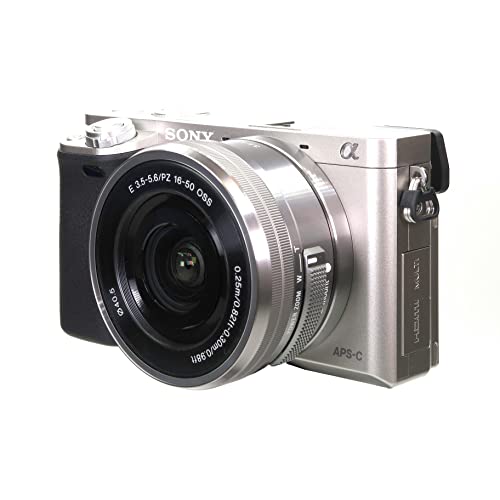 Sony Alpha a6000 Mirrorless Digital Camera 24.3MP SLR Camera with 3.0-Inch LCD - Body Only (Silver) (Renewed)