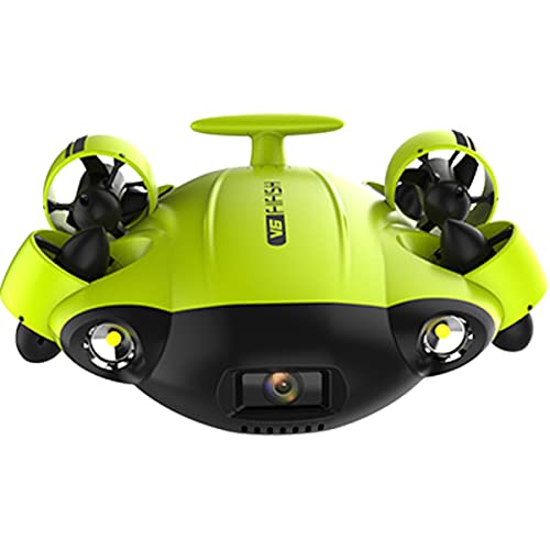 QYSEA FIFISH V6S Underwater Drone - Robotic Arm Claw + VR Box + 100M Cable + Spool + 64G SDcard + Industrial Case Bundle