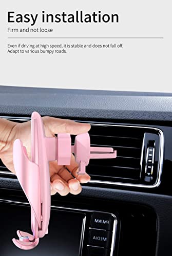 MEIMFY Wireless Car Charger Mount,Auto Clamping Air Vent Phone Holder for Car,New Upgraded Model,15W Qi Fast Charging/Magnetic DC Charging for All Mobile Phones,iPhone,Samsung,Pixel