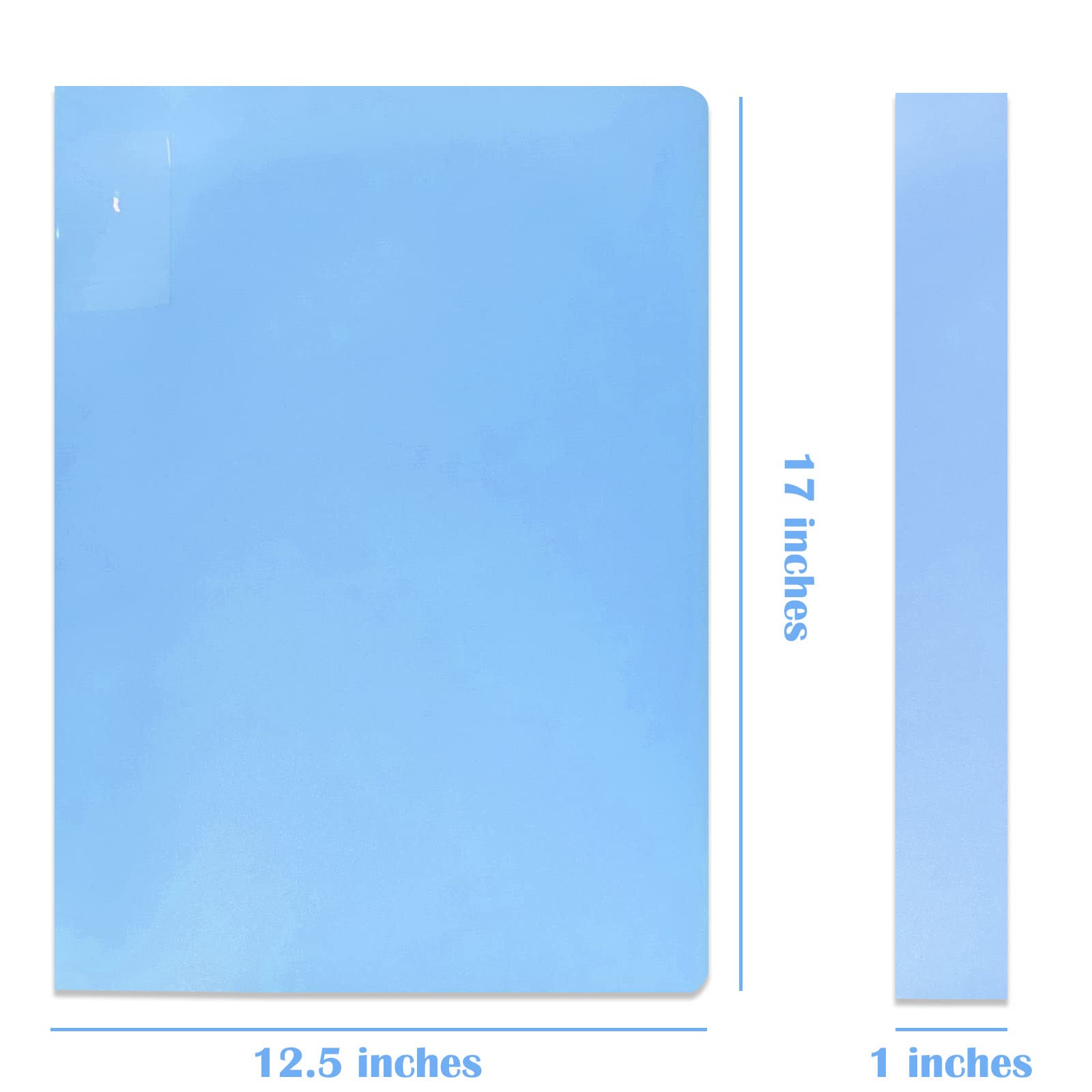Diamond Painting Storage Book 40 Clear Pockets Sleeves Protectors Art Portfolio Book for 30 x 40 cm Diamond Painting Presentation (Can Accommodate 16.5 X 12.1inch) - Blue